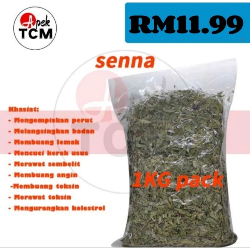 ReadyStock Teh Senna🍃1kg Ori Daun Senna TehSanna(Teh Dtox ) senna leaf ...