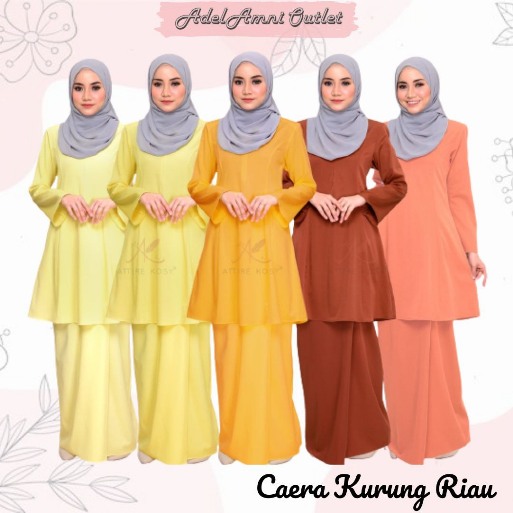 Baju Kurung Raya Riau Caera Sedondon Dewasa Plus size BF Friendly ...