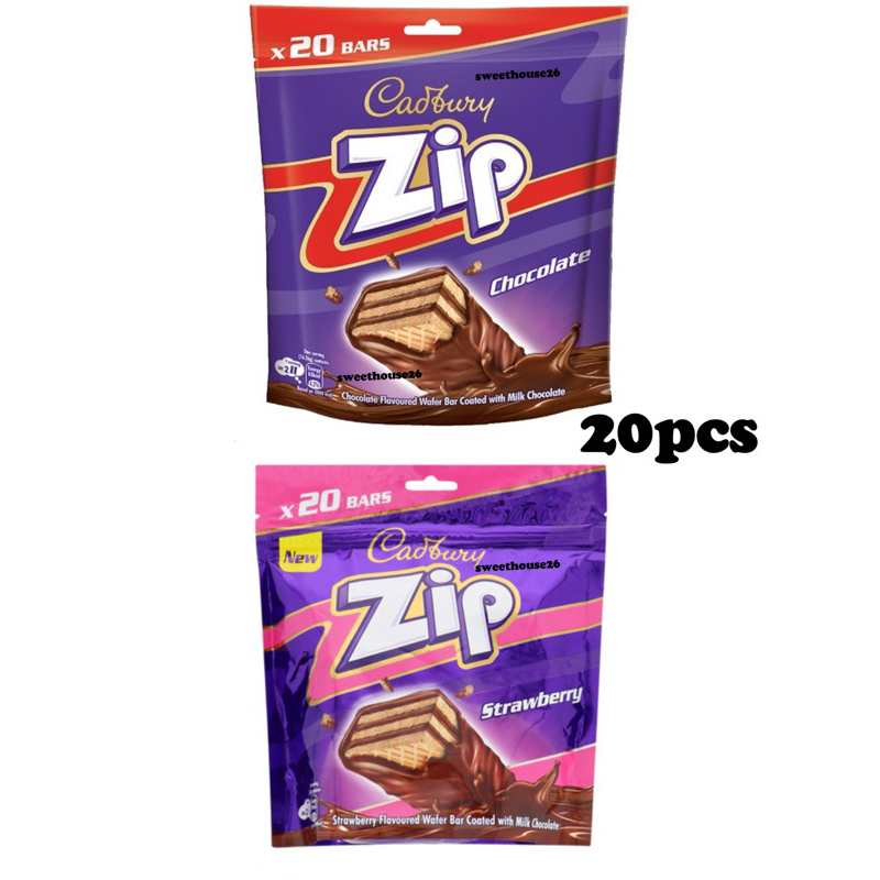 Cadbury Zip Chocolate Strawberry 160g(±20pcs) | Shopee Malaysia