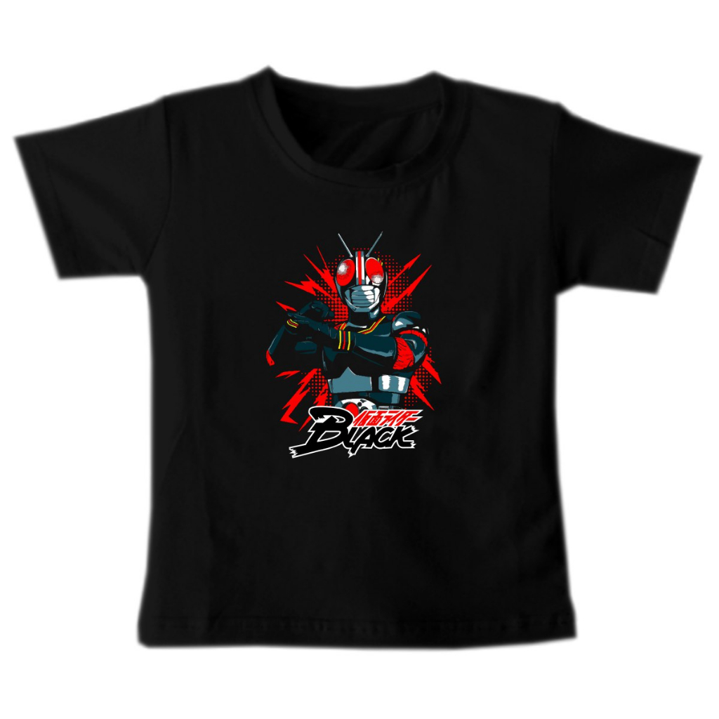 Baju Kamen Rider Black Kid Kanak-kanak Cotton Cute Ready Stock Malaysia ...