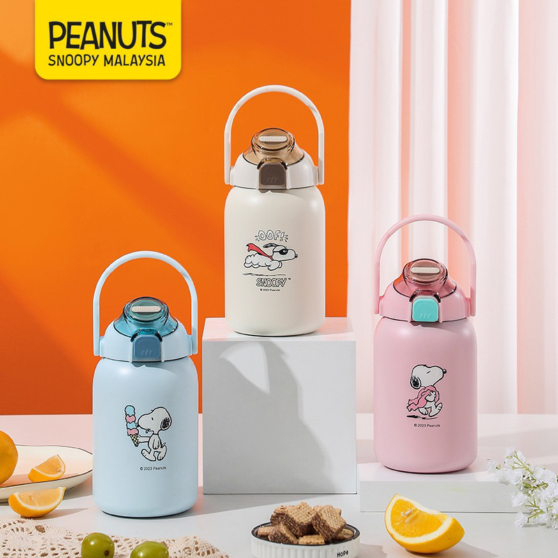 Snoopy Stainless Steel Dual Use Water Bottle 850ml | Shopee Malaysia