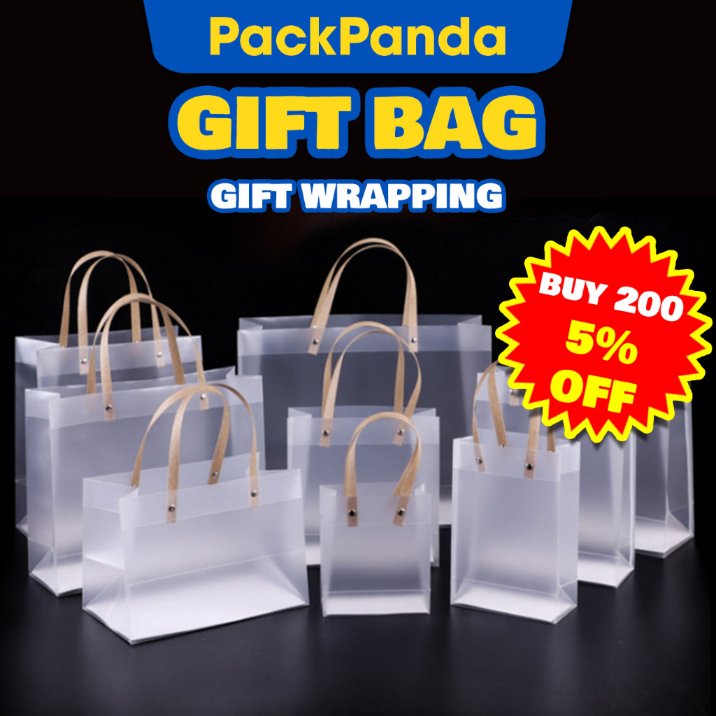 Doorgift Bag Gift Bag Plastic Goodies Bag Wedding Plastic Transparent ...