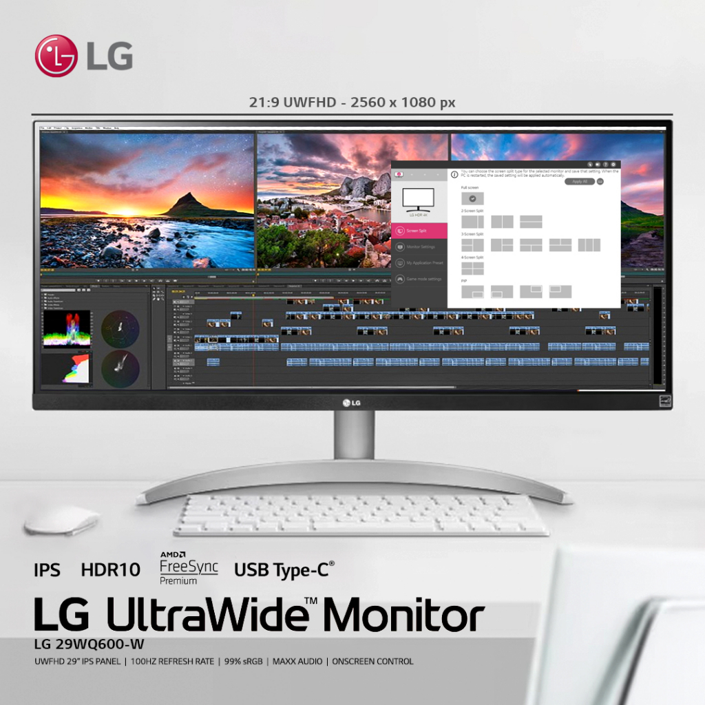 # LG 29WQ600 - 29" UltraWide Full HD IPS Monitor with AMD FreeSync ...