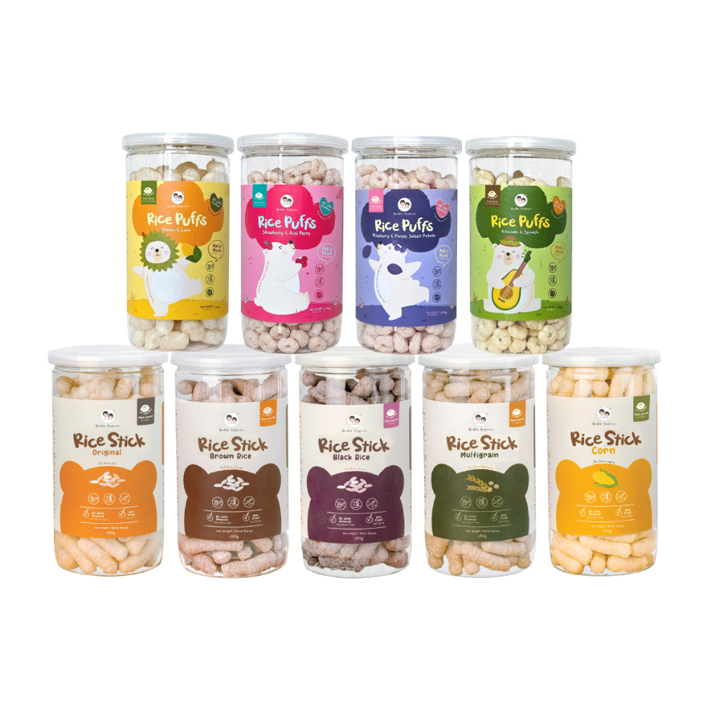 Double happiness rice puff for baby / baby puff / baby biscuit / 宝宝米饼 ...