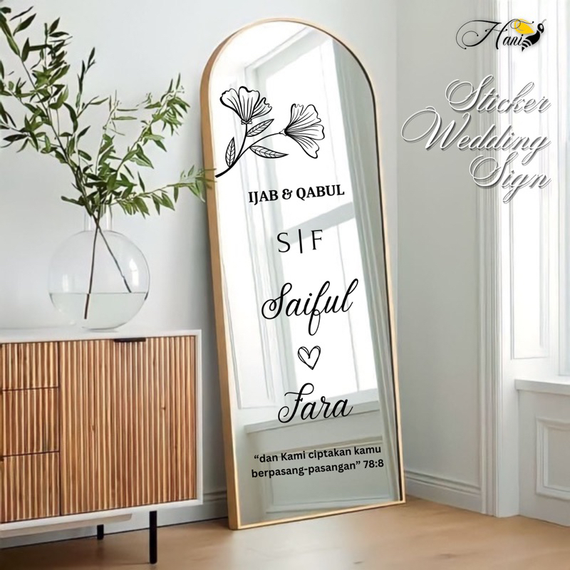 {PROMO} CUSTOM STICKER WELCOME BOARD - LONG MIRROR EDITION | Shopee ...