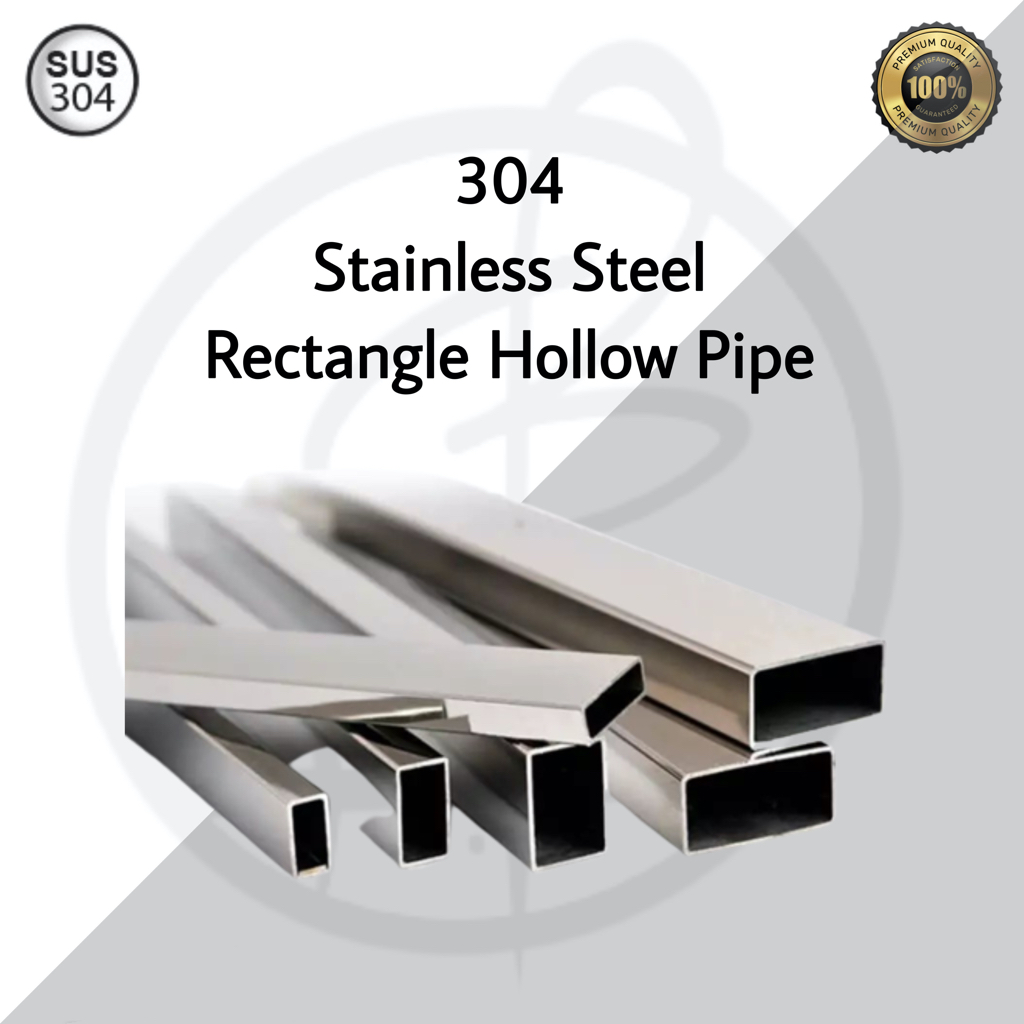 [SHIP IN 1 DAY] SUS304 Stainless Steel Rectangle Hollow Pipe (SELL BY ...