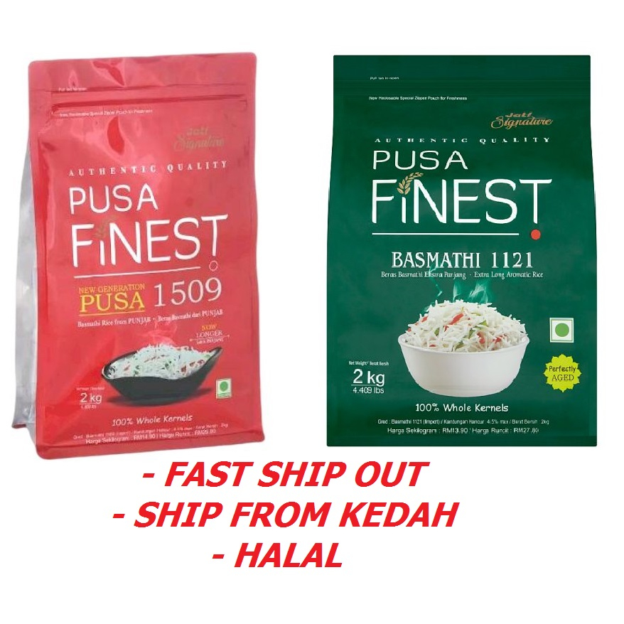 PALING MURAH : JATI SIGNATURE PUSA FINEST BASMATHI 1509 / 1121 2KG ...
