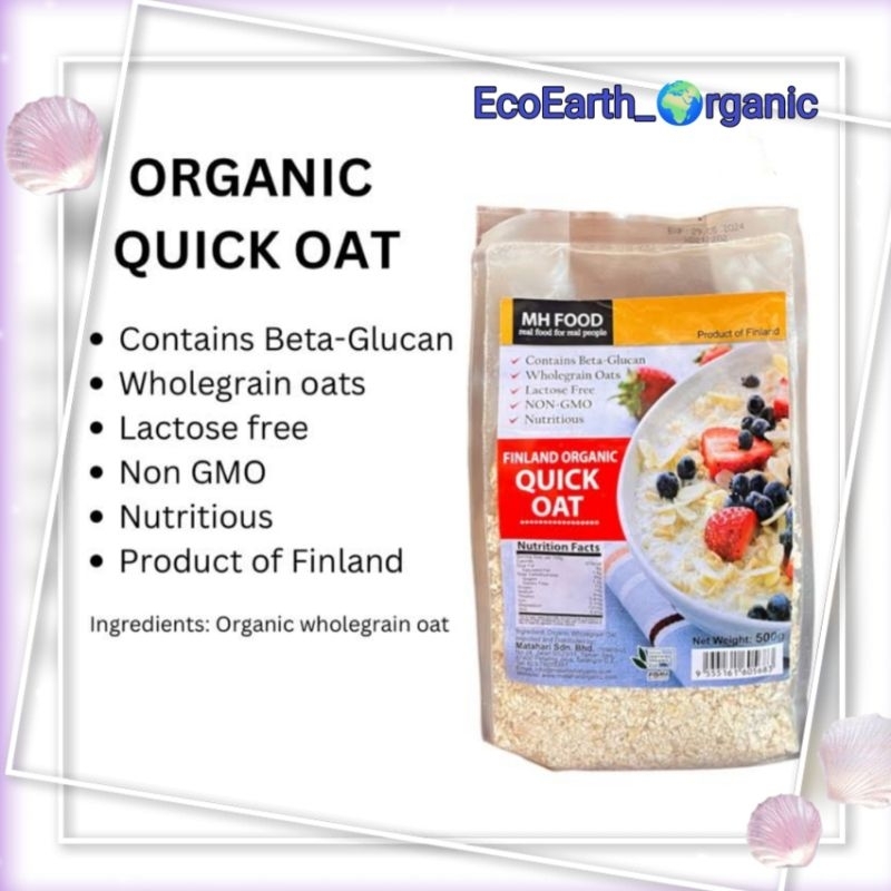 MH FOOD- FINLAND ORGANIC QUICK OAT 500G | Shopee Malaysia