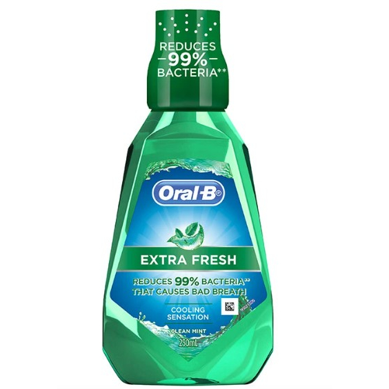 ORAL-B Extra Fresh Mouthwash Clean Mint 250 ml | Shopee Malaysia
