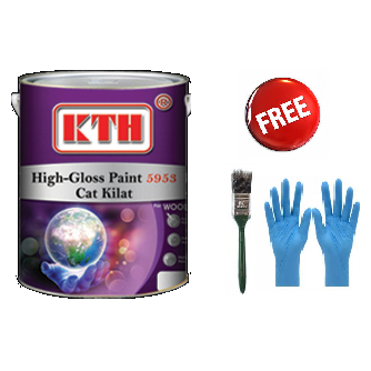 5 Liter KTH Gloss Paint 5 liter - (Cat Minyak/Oil Paint/Cat Kayu/Cat ...