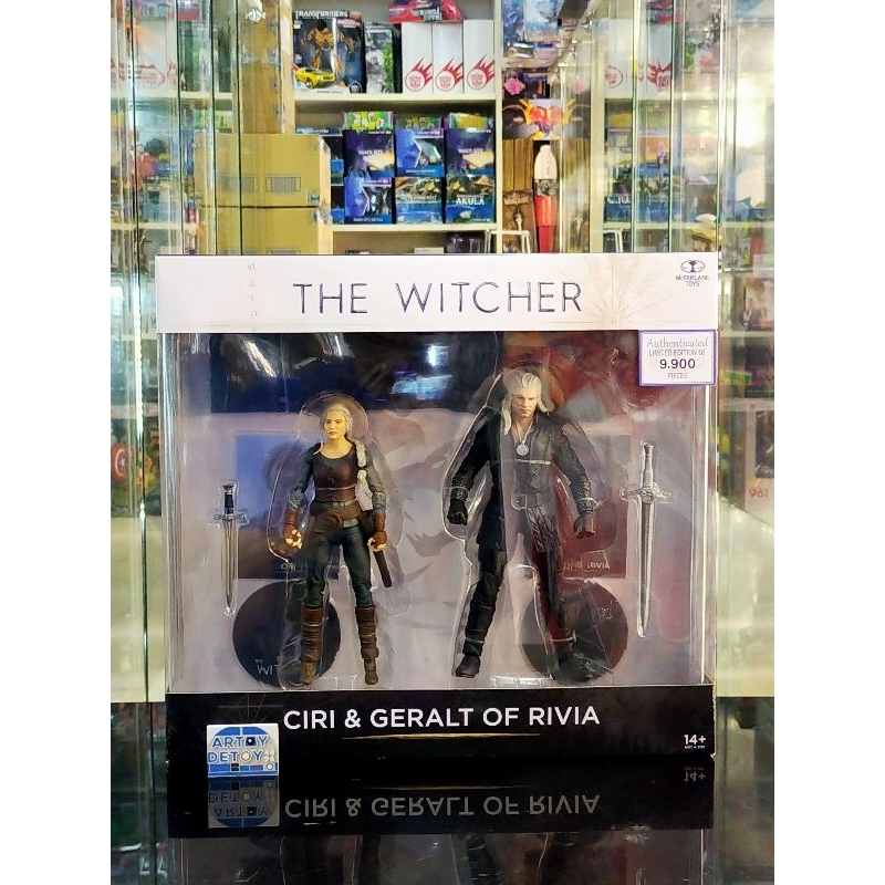 McFarlane Toys The Witcher 7"Inch 2-Pack Ciri & Geralt of Rivia ...