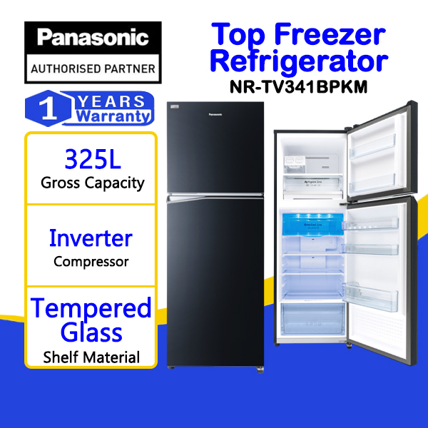 PANASONIC NR-TV341 325L INVERTER ENERGY SAVING 2-DOOR TOP FREEZER ...