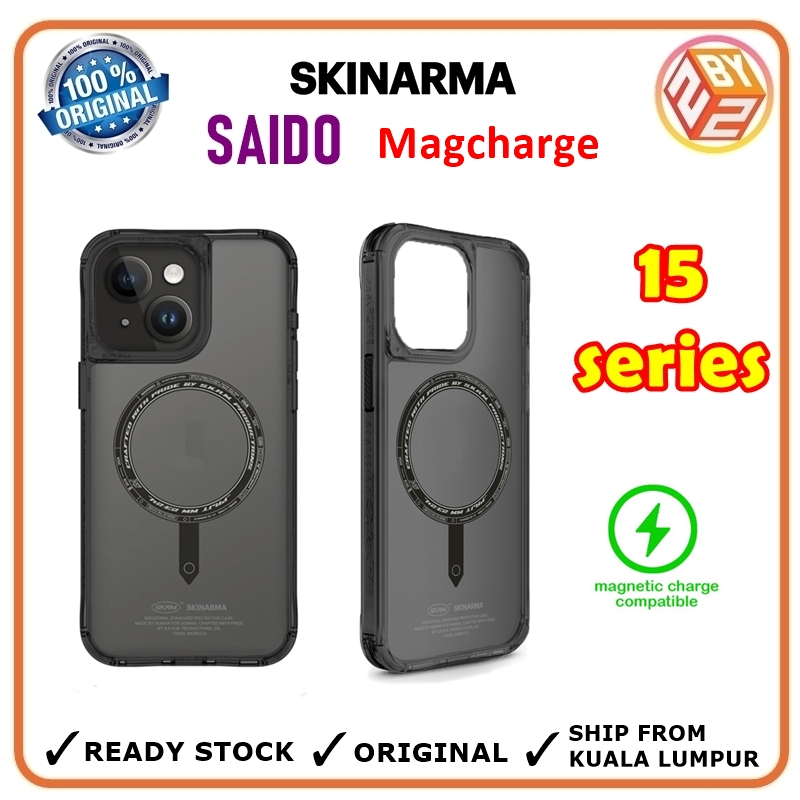 Skinarma saido casing cover for magcharge compatible for iPhone 15 pro ...