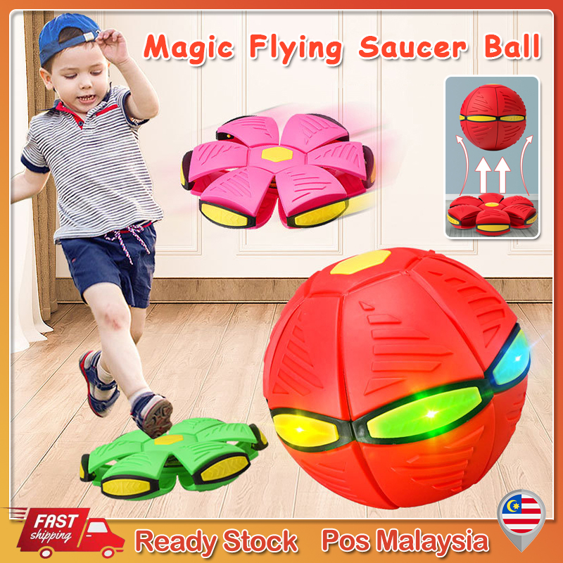 Bola Magic Flying Saucer Ball UFO Flying Ball Flat Throw Disc Ball Toy ...