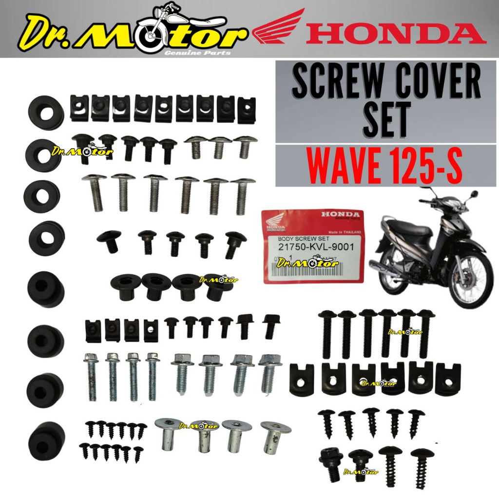 RS150 EX5 WAVE 100 R 125 S 110 RS X ULTIMO DASH110 Screw Body Cover Full Set Skru Skrew Nut ...