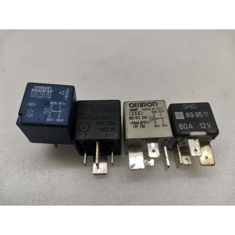 High power relay 12 volt 50a 60a 70a 4 pin genuine high end relay ...