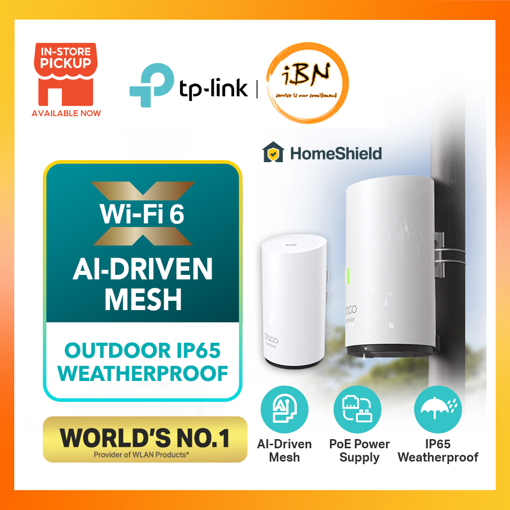 TP-Link Deco X50-Outdoor AX3000 Outdoor / Indoor Whole Home WiFi 6 Mesh ...