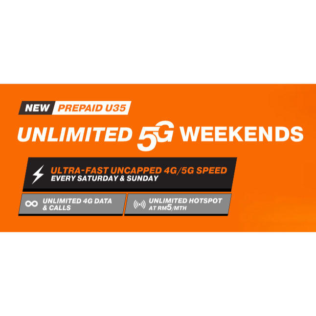 Umobile Unlimited Prepaid 5G SIM Card Plan - U25 U35 U40 U50 / Umobile ...