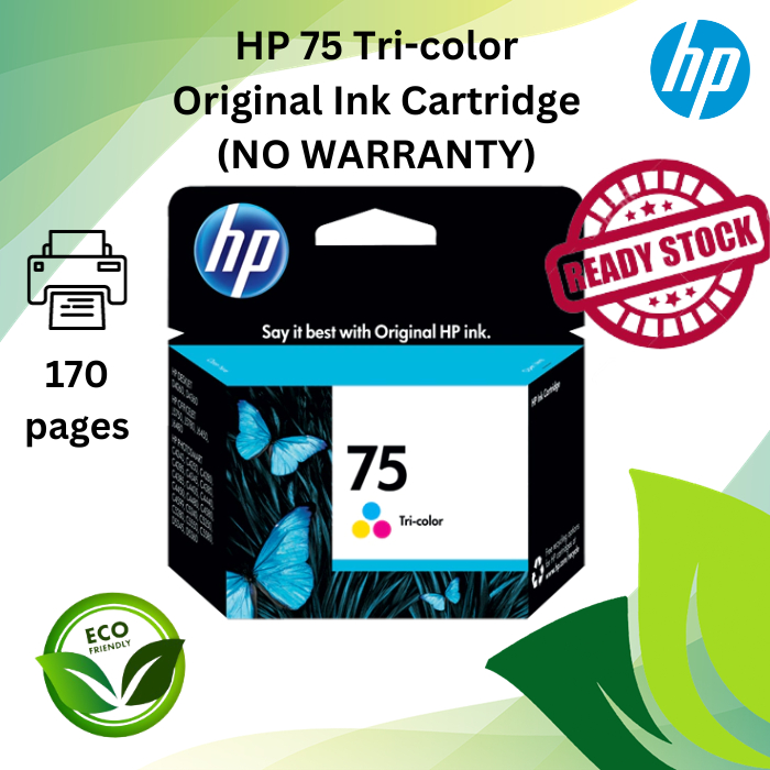 ORIGINAL HP 75 ( CB337WA ) COLOR INK CARTRIDGE PACK (NO WARRANTY ...