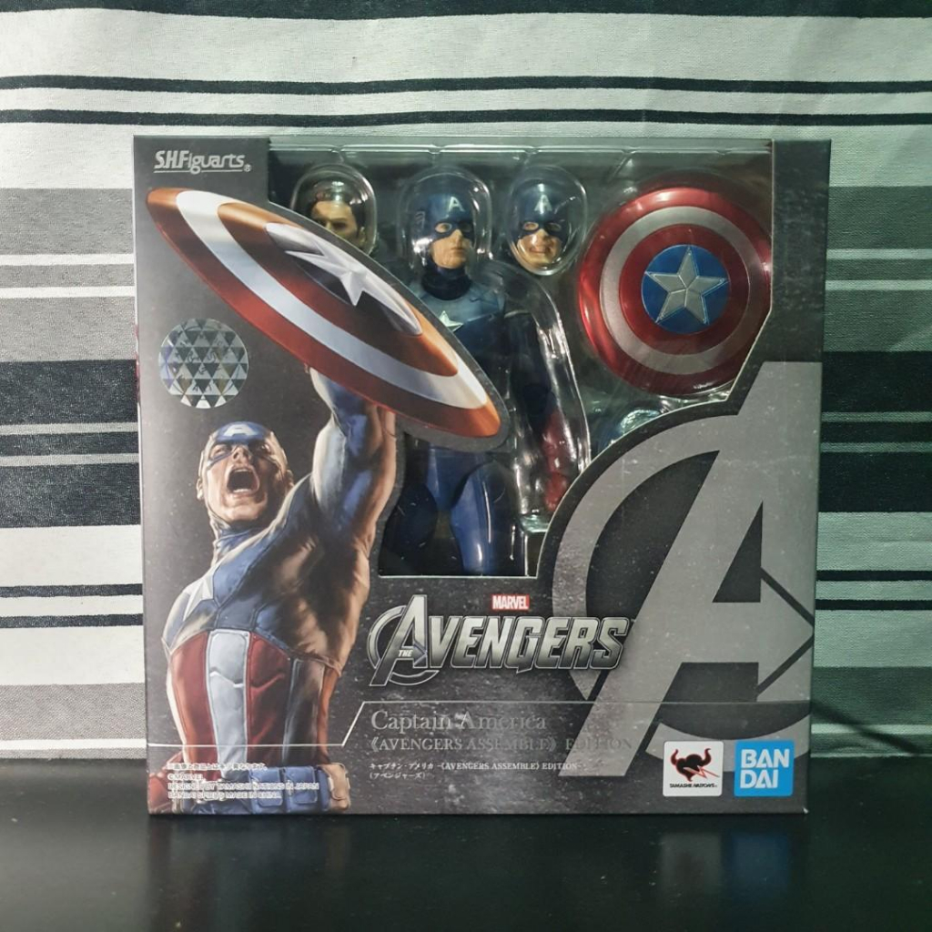 SHF Captain America Avengers Assemble Edition Figuarts | Shopee Malaysia