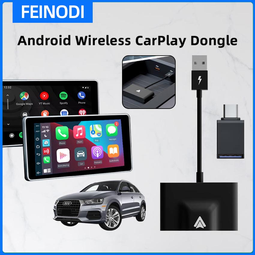 FEINODI Wireless CarPlay/Android Auto Adapter for Phone pple CarPlay ...