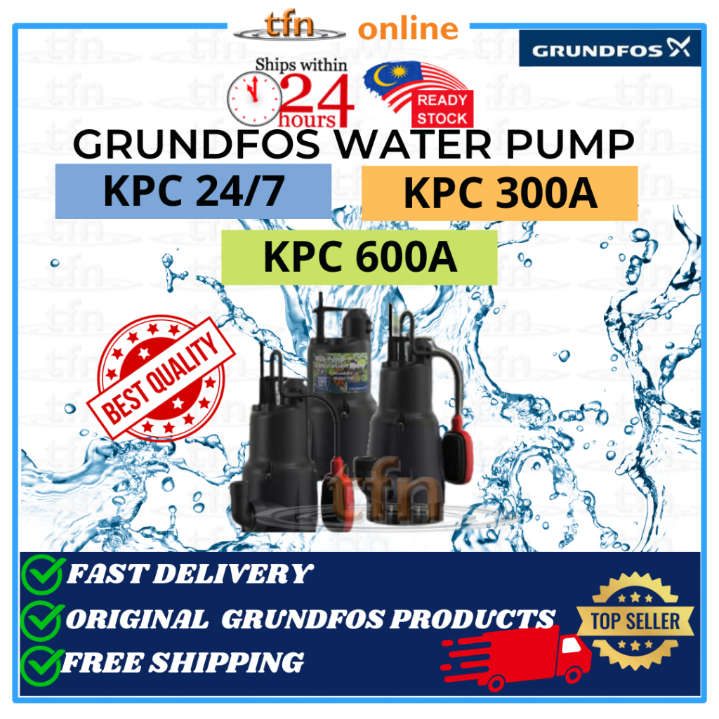 Grundfos KPC 24/7 210 I KPC 300A I KPC 600A Submersible Drainage Pumps | Shopee Malaysia
