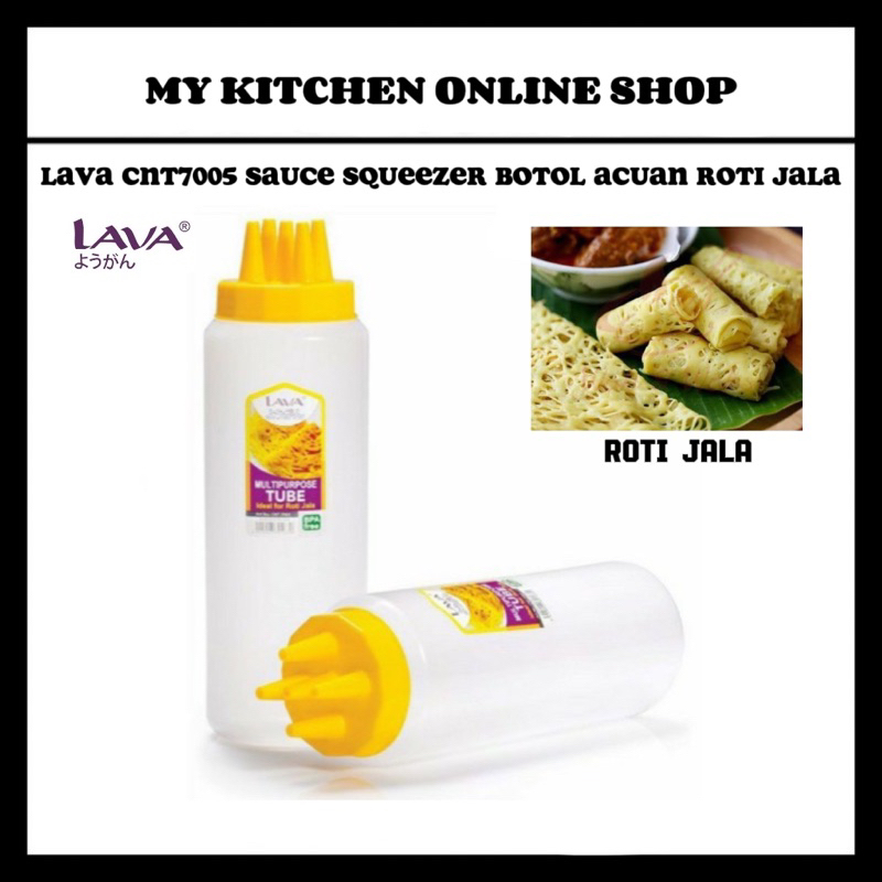 Botol Acuan Roti Jala /5 lubang LAVA CNT7005 Sauce Squeezer ...
