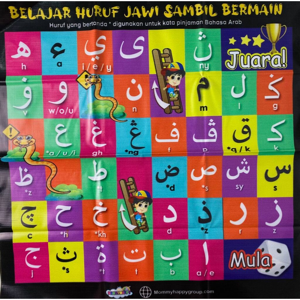 DAM ULAR BBM MOMMYHAPPY 2x2 5x5 | Big Snake & Ladder Game Educational ...