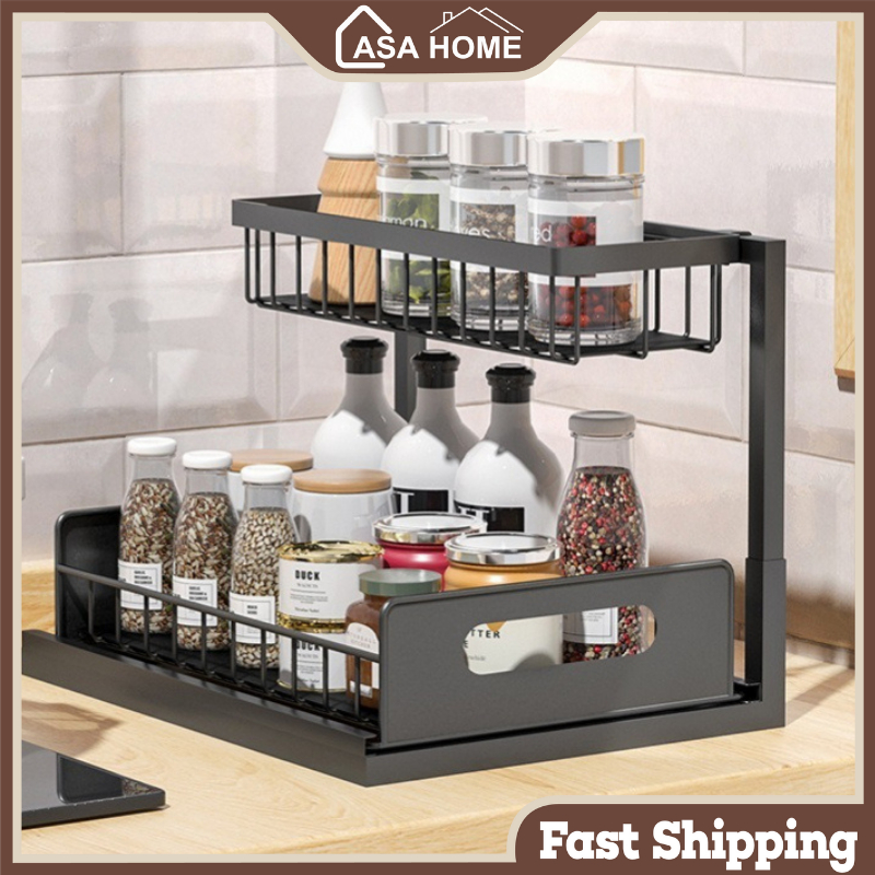 CASA Kitchen Cabinet Storage Rack Under Sink storage pull-out drawer ...
