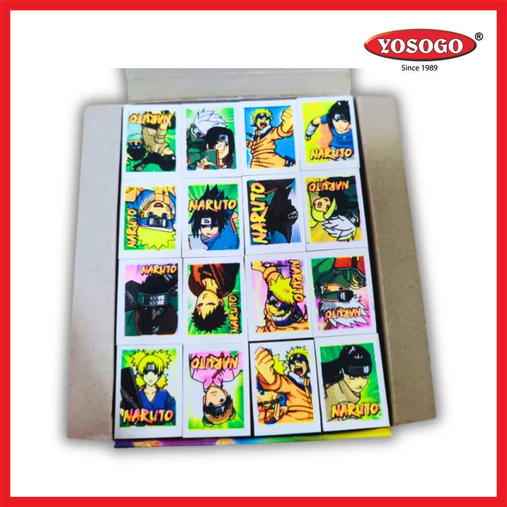 [super stationery] Fancy Eraser 48 pcs 1 box Pokemon Go Eraser Flag ...