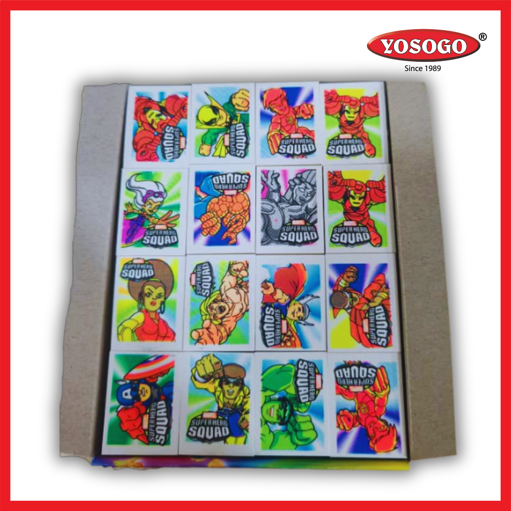 [super stationery] Fancy Eraser 48 pcs 1 box Pokemon Go Eraser Flag ...