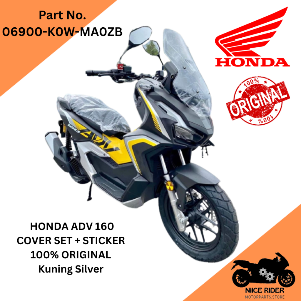 ADV 160 Honda Cover Set Red Yellow 100% original 06900-K0W-MA0ZB ...