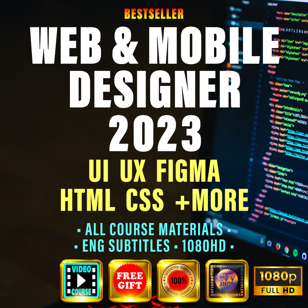 Programming Course - Web & Mobile Designer In 2023 For PC Windows - Learn UI UX Figma HTML CSS ...