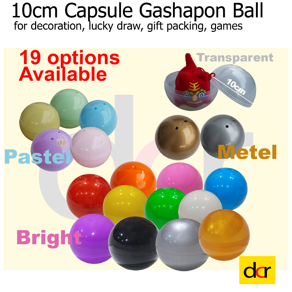 10CM Solid Color Pastel Color Empty Macaron Capsules Ball, Lucky Draw ...