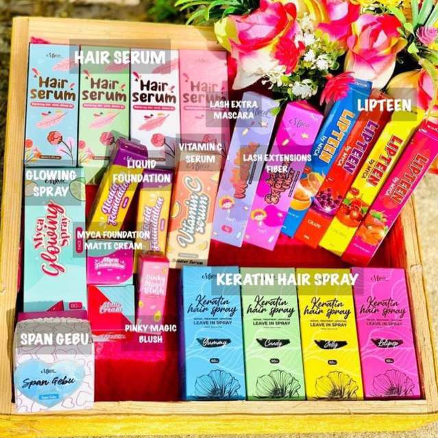 MYCA Lipteen Glowing Spray Fixing Mascara Lash Extensions Fiber Perfume ...
