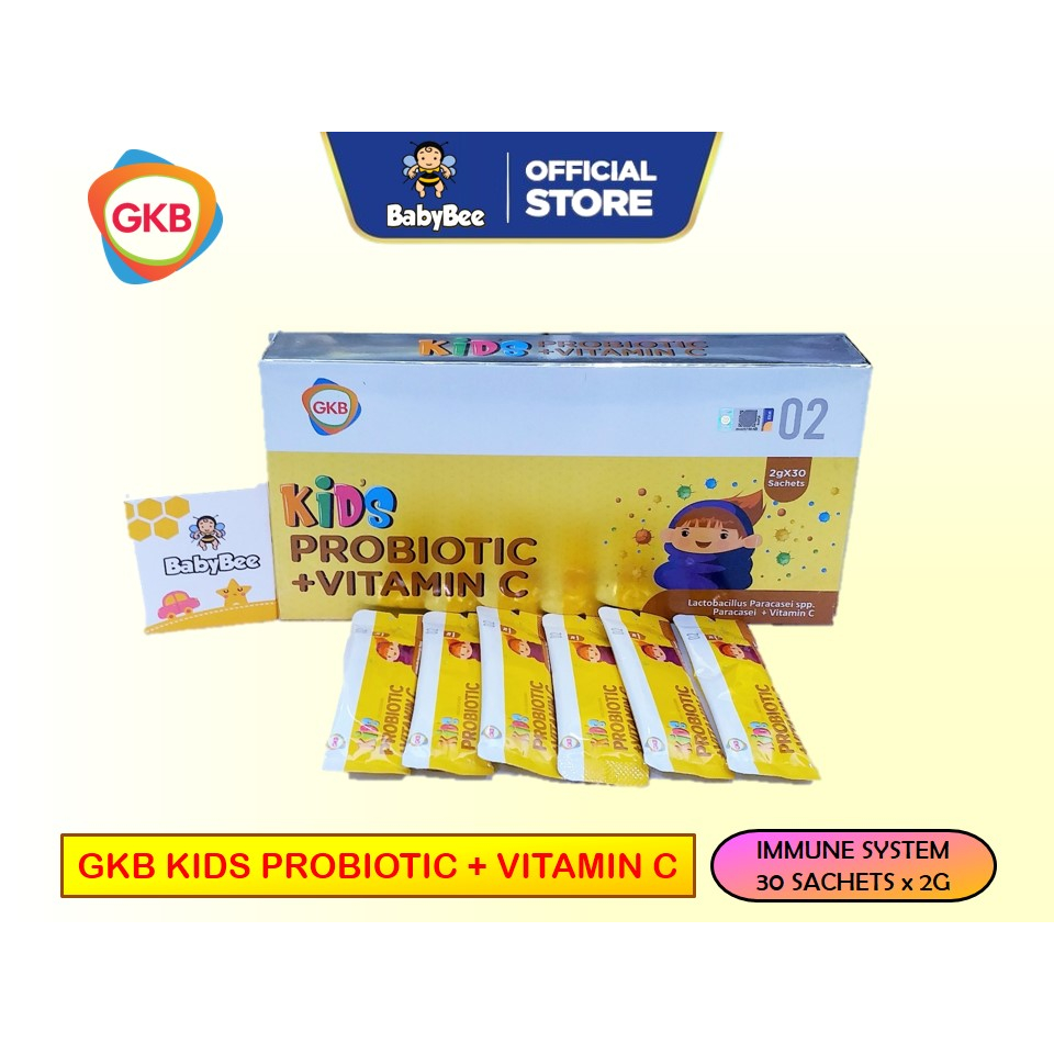 GKBIO • GKB Kids Probiotic + Vit C(30 Sachets)_GKBPC02 Promotes ...