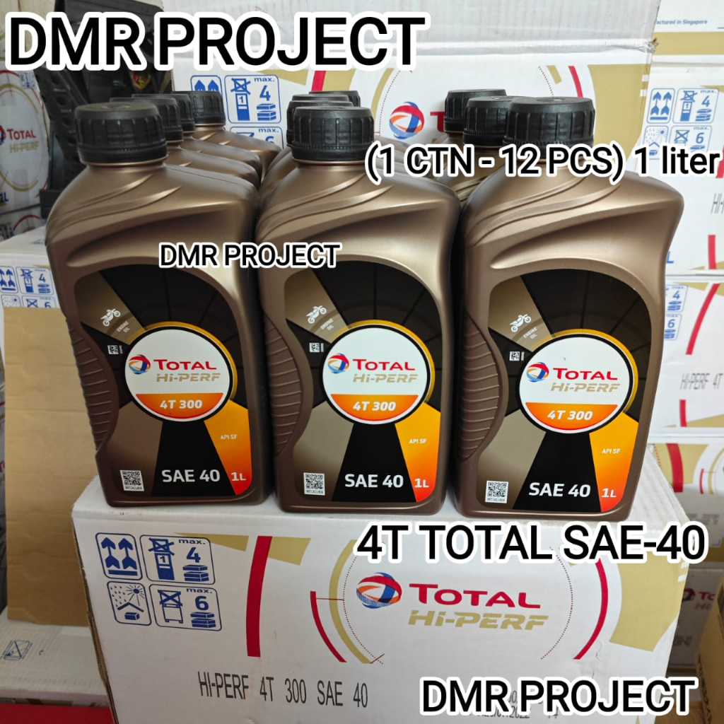 (12 BOTAL) 4T TOTAL SAE-40 ENGINE OIL TOTAL 4T MURAH PENZOIL SHELL ...
