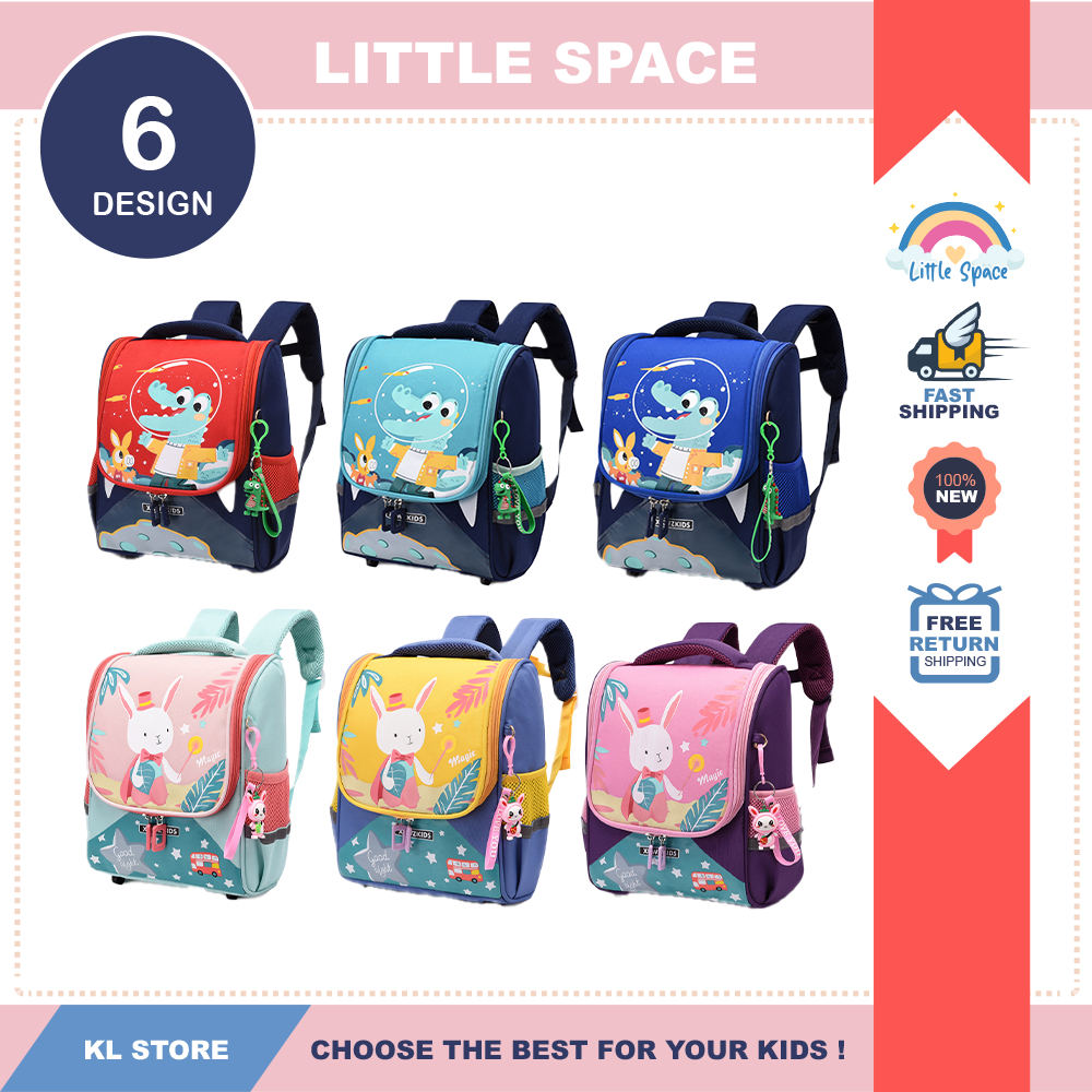 Kids Cartoon School Bag Baby Kindergarten School Bag Sekolah Kanak ...