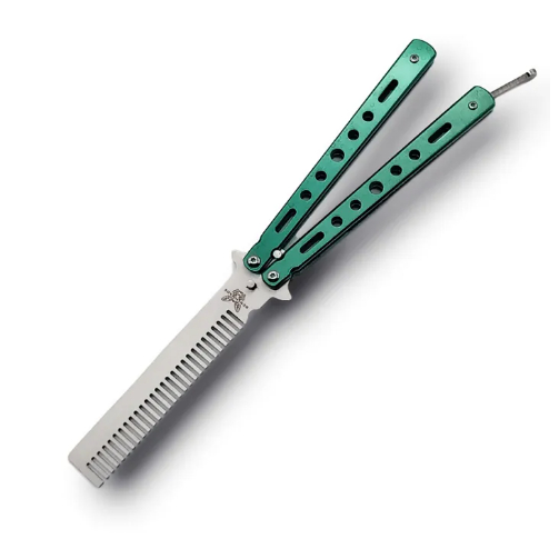 Mylilangelz Foldable Stainless Steel Butterfly Combs Sikat Balisong ...