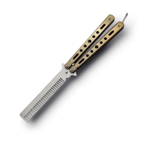Mylilangelz Foldable Stainless Steel Butterfly Combs Sikat Balisong ...