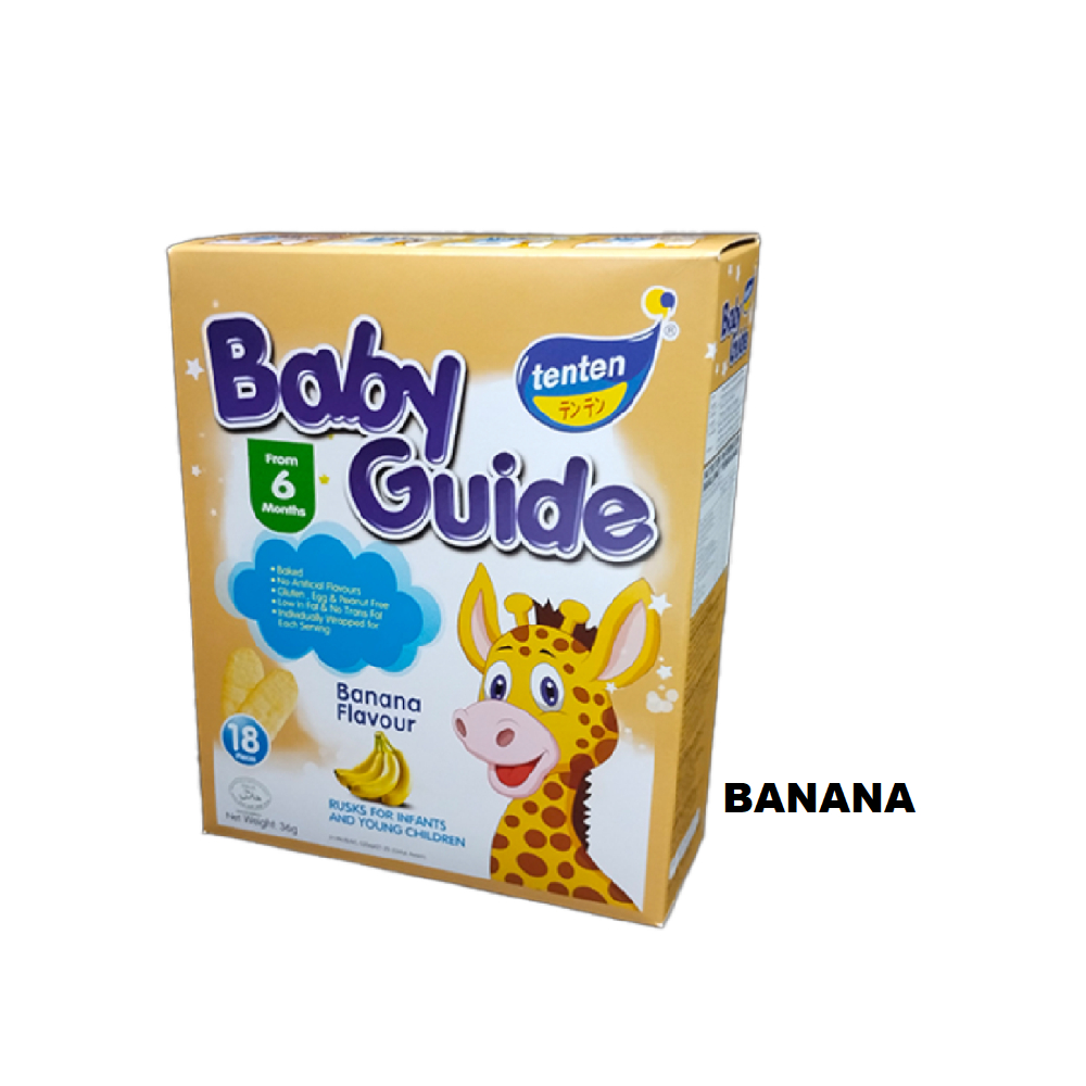 Tenten Baby Guide Baby Rice Rusk Rice Cracker Biscuit (1pc) Biskut Bayi ...