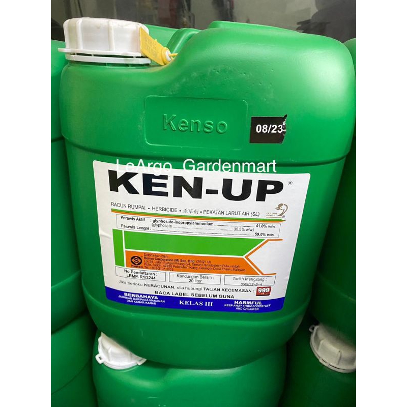 Ken-up (20L) /Racun Rumput (Sama dengan Ecomax/Round-up/Challenge/HI ...