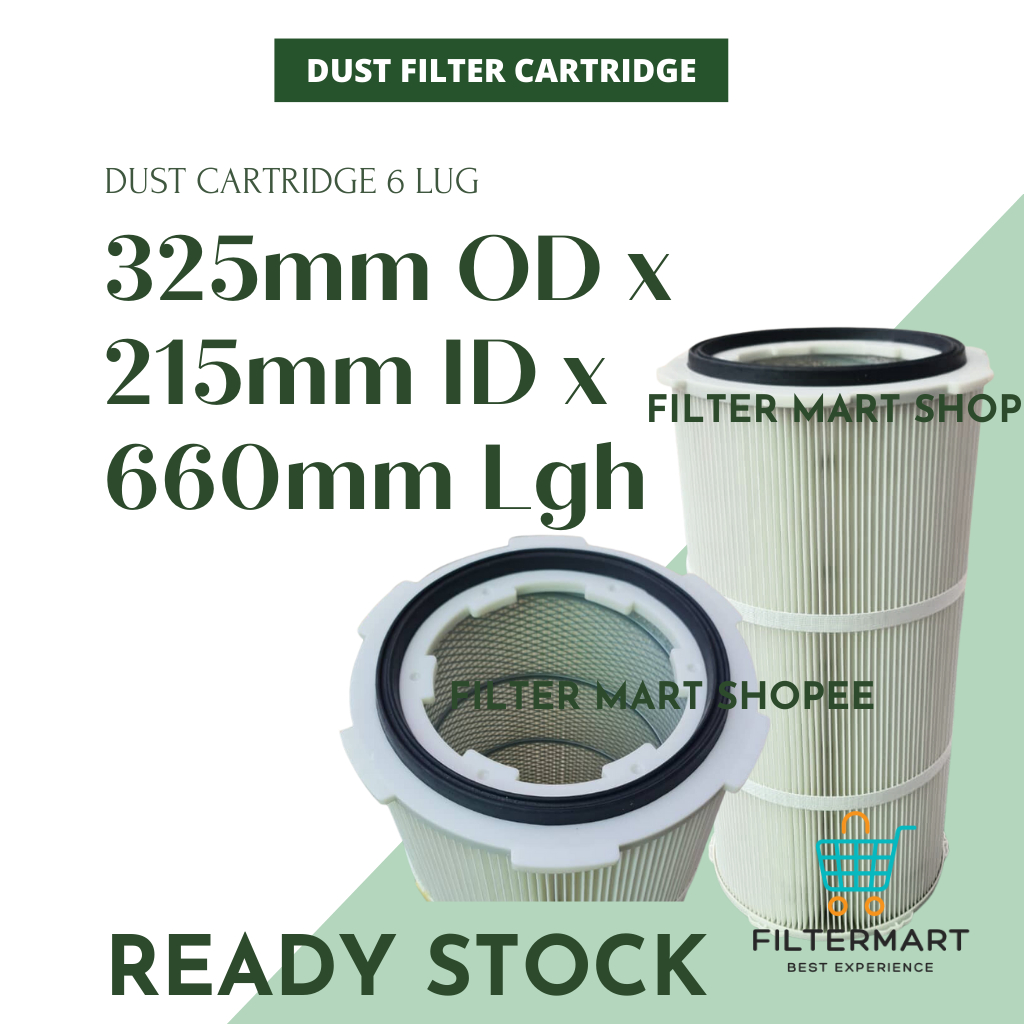 [READY STOCK] DUST FILTER CARTRIDGE, 6 LUG CARTRIDGE, DUST COLLECTOR ...