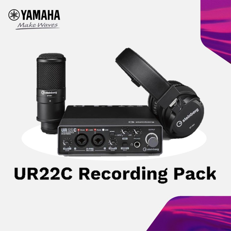 Yamaha Steinberg UR22C Recording Pack | Shopee Malaysia