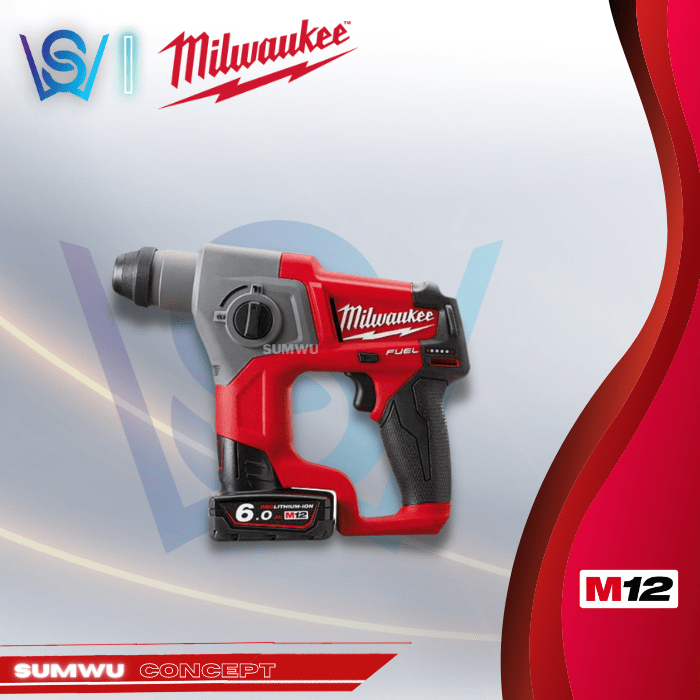 MILWAUKEE M12 FUEL 13MM SUB-COMPACT ROTARY HAMMER M12 CH-602C KIT SET ...