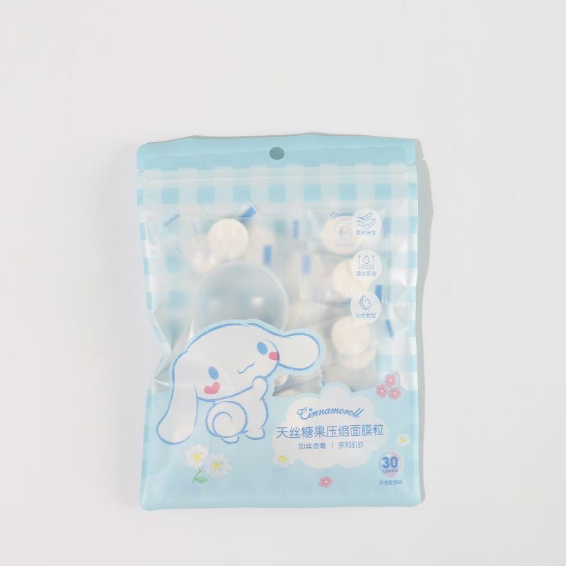 original sanrio, authentic cinnamoroll compressed masks 30 pieces 1 ...