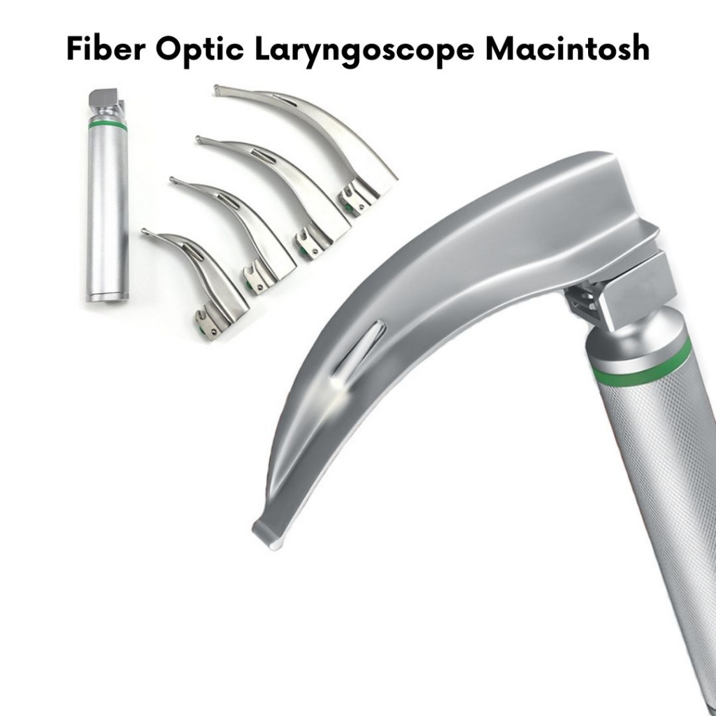 Laryngoscope Fiberoptic Macintosh Set 1 (1 Handle 4 Blades) Premium ... Laryngoscope Fiberoptic Macintosh Set 1 (1 Handle 4 Blades) Premium ...
