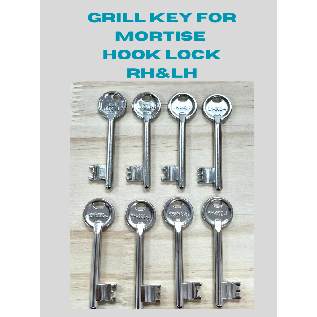Grill Key For Mortise Hook Lock - LH&RH 002-1 ~~002-4 | Shopee Malaysia