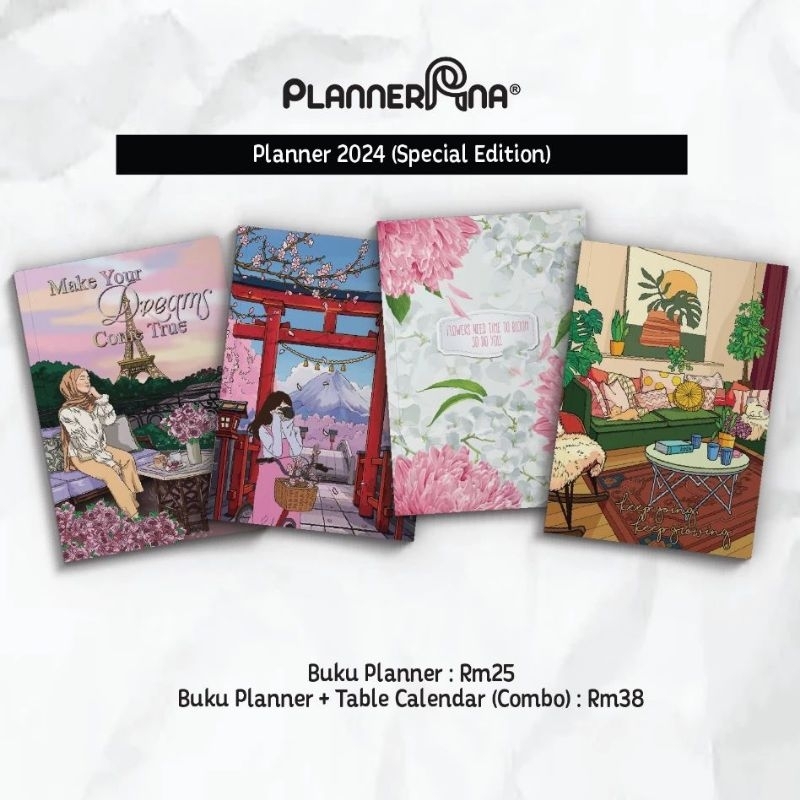 COMBO SET PLANNER 2024 PLANNERANA KALENDAR MALAYSIA BRUNEI SINGAPORE ...