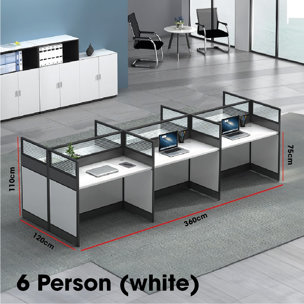 Ready Stock Workstation Office desk work station staff computer desk ...